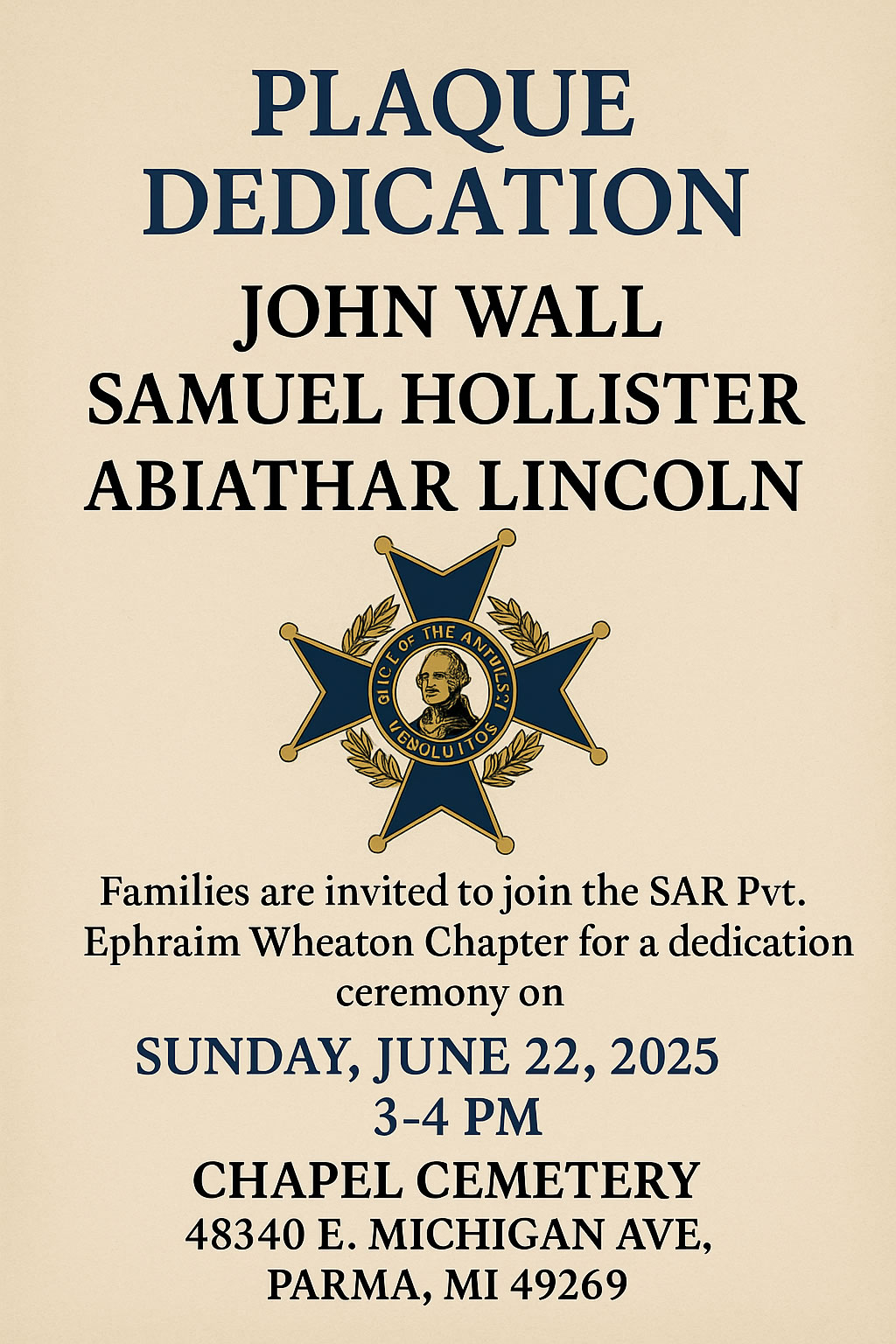 Michigan Society | Sons of the American Revolution